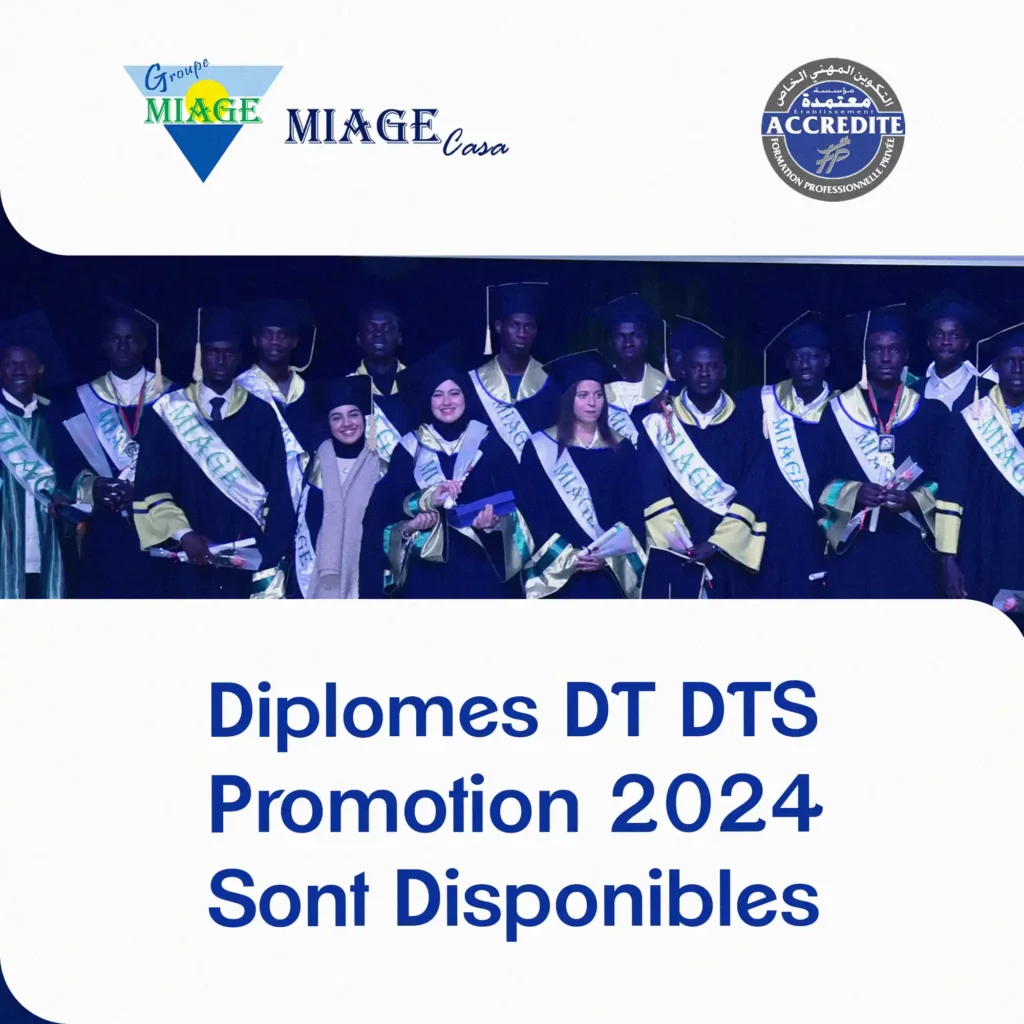 Diplômes DTS-DT Signés Disponible pour les Lauréats